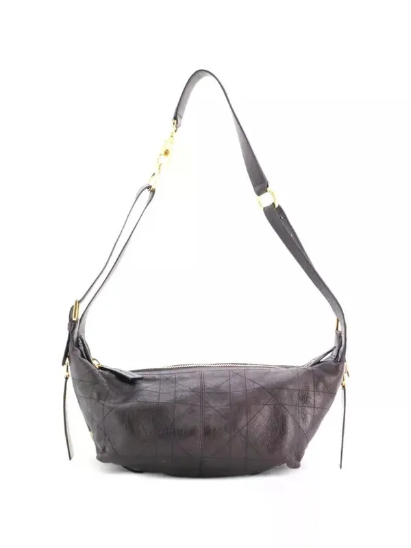 Dior D-journey Macrocannage Quilt Calfskin Small Shoulder Bag - Black