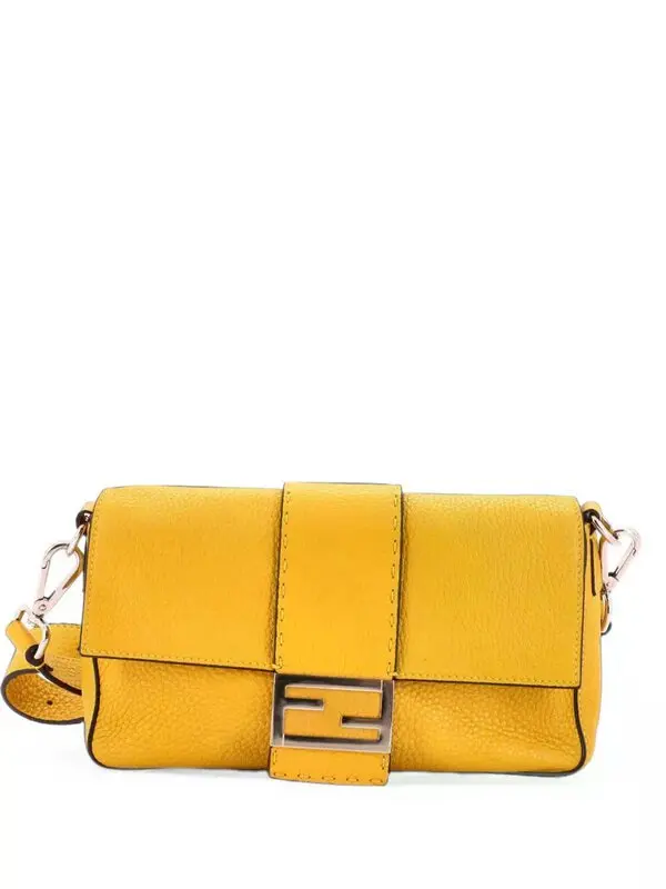 Fendi Selleria Baguette Convertible Leather Medium Belt Bag