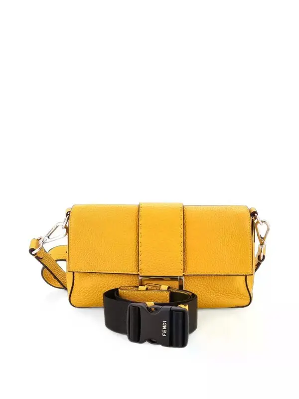 Fendi Selleria Baguette Convertible Leather Medium Belt Bag