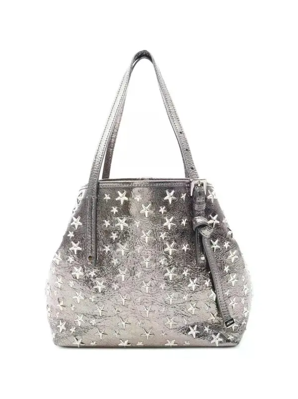 JIMMY CHOO Star-studded Tote Bag - Silver