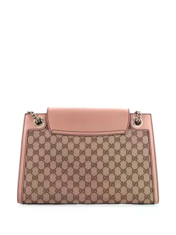 Gucci Emily Chain Flap Gg Canvas And Leather Large Shoulder Bag