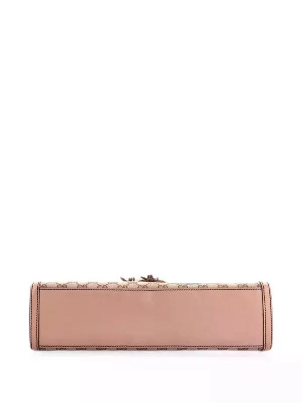 Gucci Emily Chain Flap Gg Canvas And Leather Large Shoulder Bag
