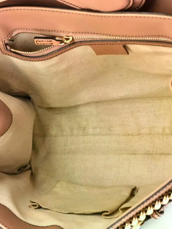 Gucci Emily Chain Flap Gg Canvas And Leather Large Shoulder Bag
