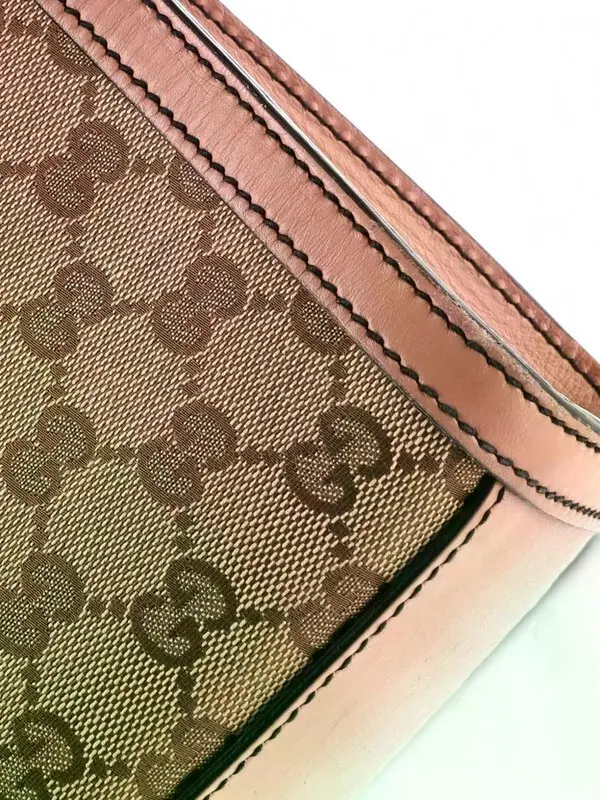 Gucci Emily Chain Flap Gg Canvas And Leather Large Shoulder Bag