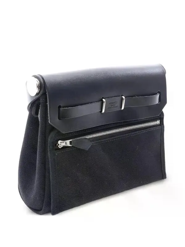 Hermès Mini Herbag Zip Shoulder Bag - Black