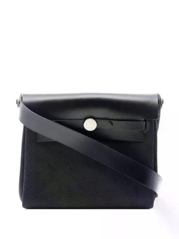 Hermès Mini Herbag Zip Shoulder Bag - Black
