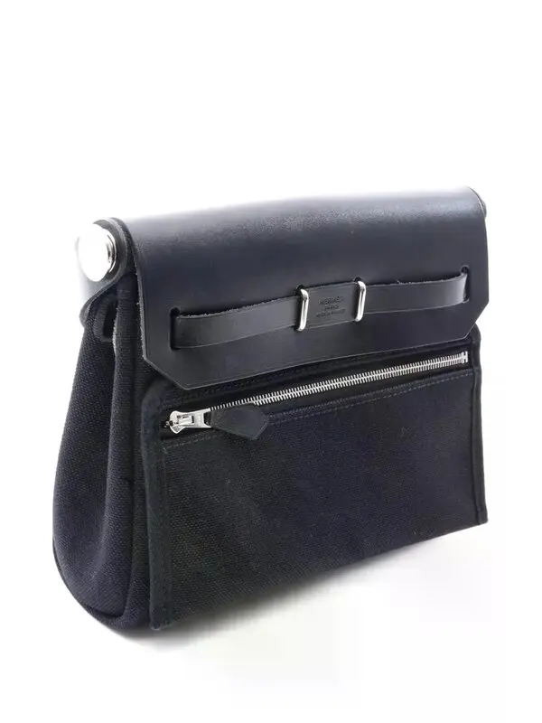 Hermès Mini Herbag Zip Shoulder Bag - Black