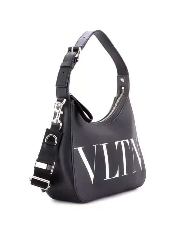 Valentino Garavani Vltn Printed Leather Hobo Bag