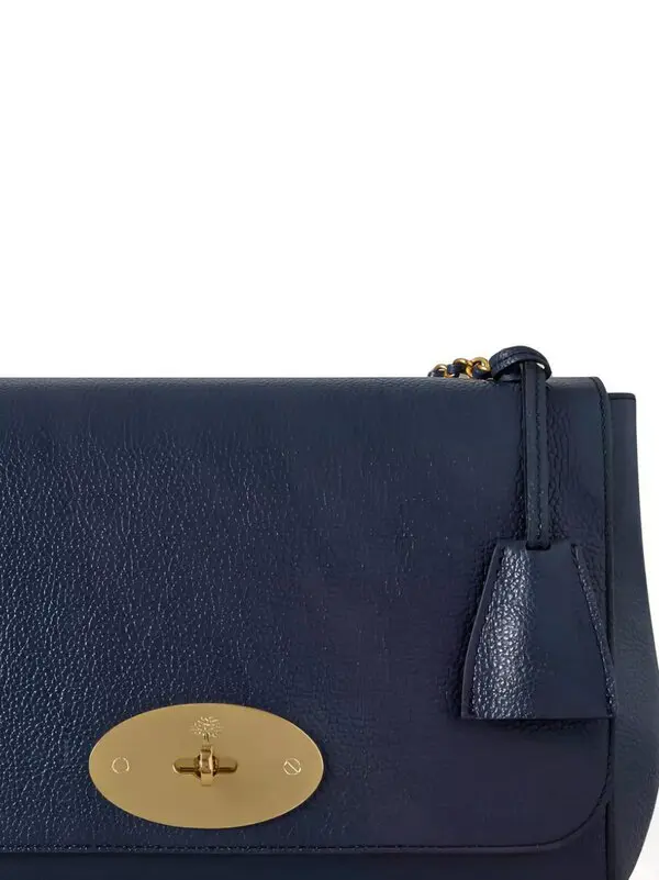 Mulberry Lily Grained Leather Shoulder Bag - Blue