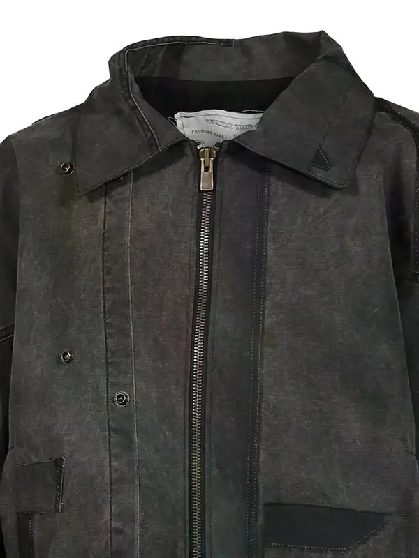 UNDER THE SIGN Patchwork Waxed Cotton Jacket