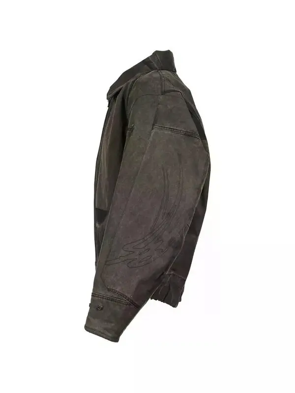 UNDER THE SIGN Patchwork Waxed Cotton Jacket