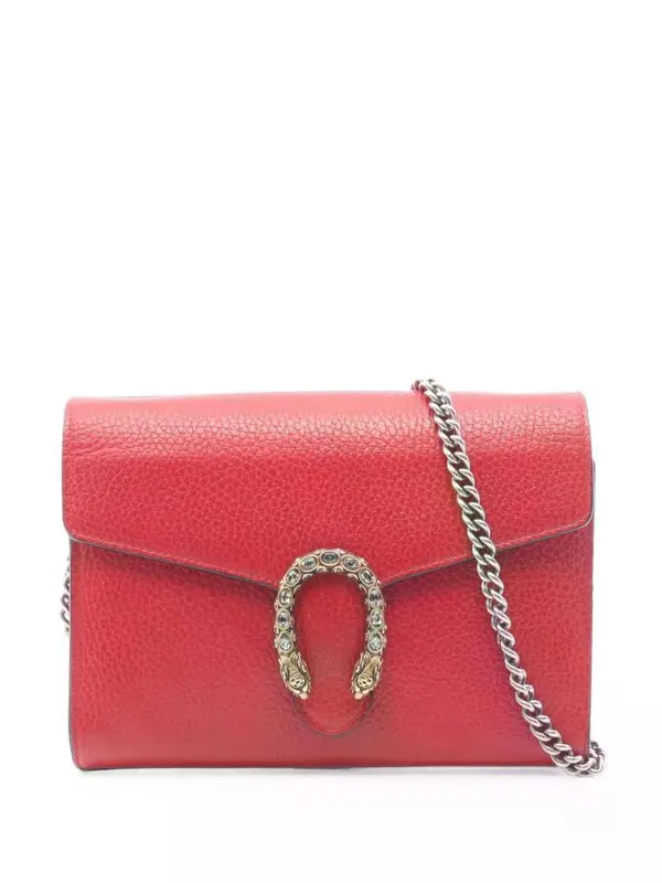 Gucci 2000s Dionysus Chain Wallet - Red