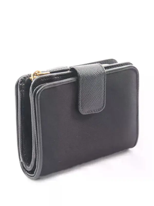 Prada 2010s Triangle Logo Bi-fold Wallet
