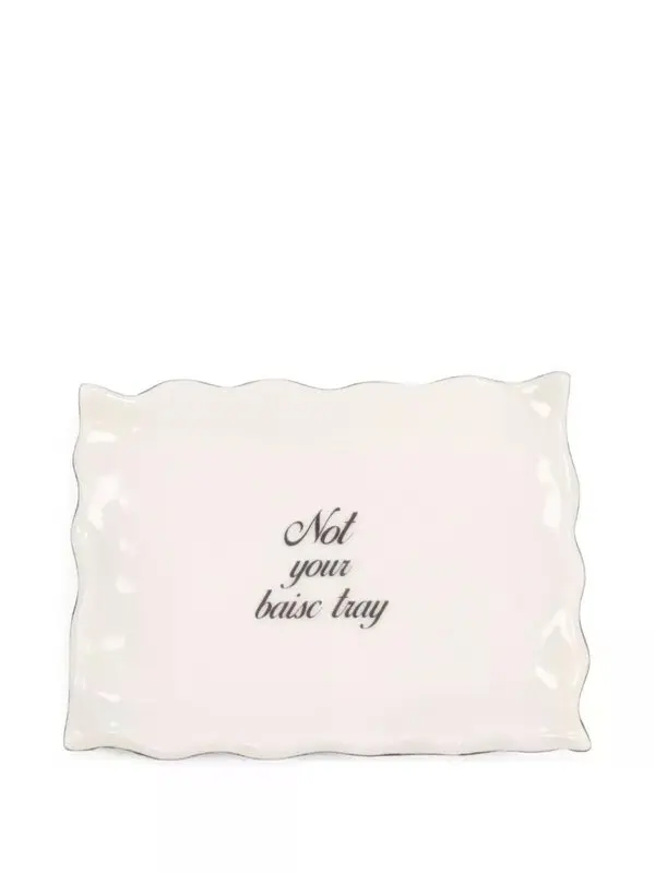YESCERAMIC Not Your Basic Tray Square Tray