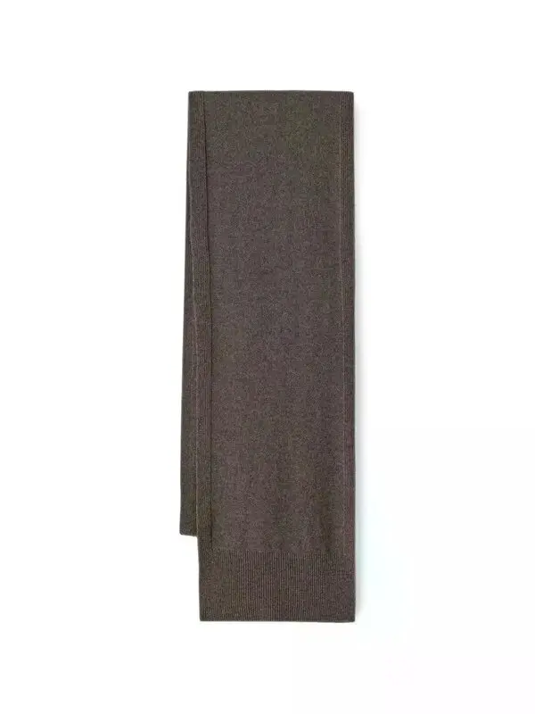 Paul & Shark Ribbed-trim Knitted Scarf - Brown