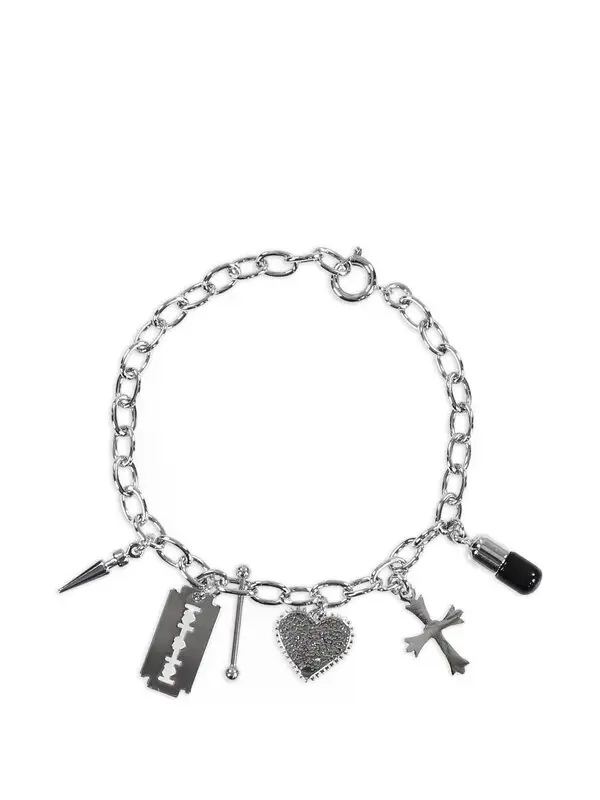BASICKS Charm-embellished Chain Bracelet - Silver