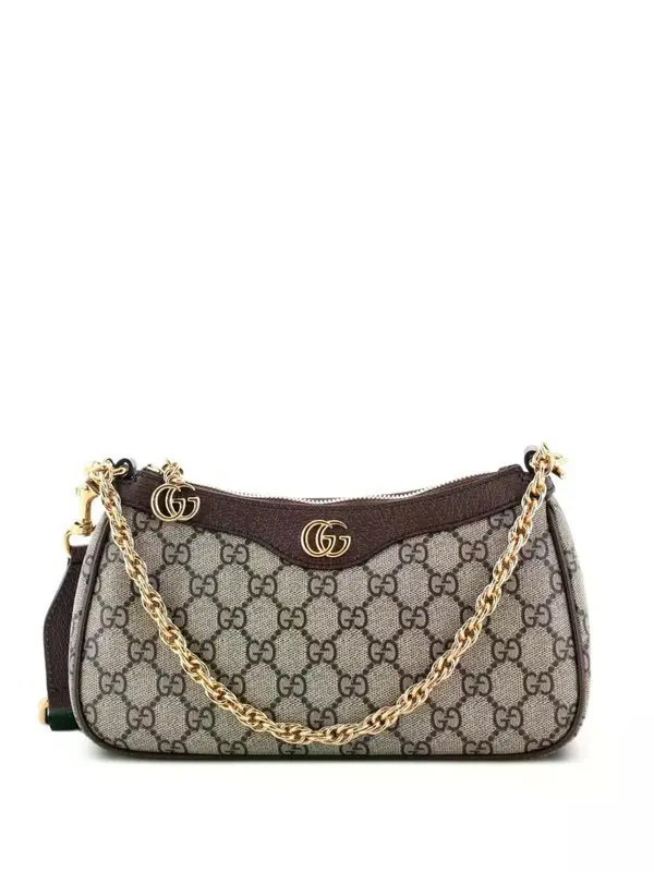 Gucci Ophidia Charm Gg Coated Canvas Cross Body Bag - Brown