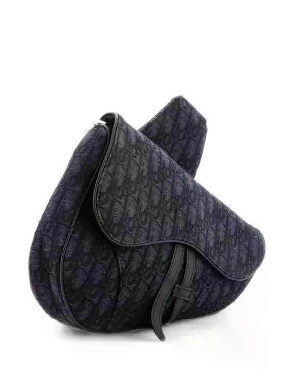 Dior Saddle Oblique Canvas Cross Body Bag