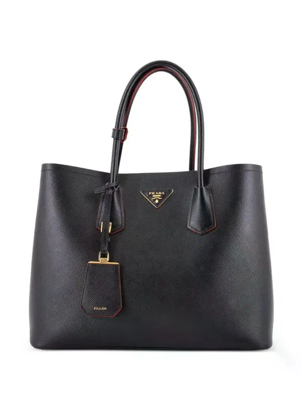 Prada Cuir Double Saffiano Leather Medium Tote Bag
