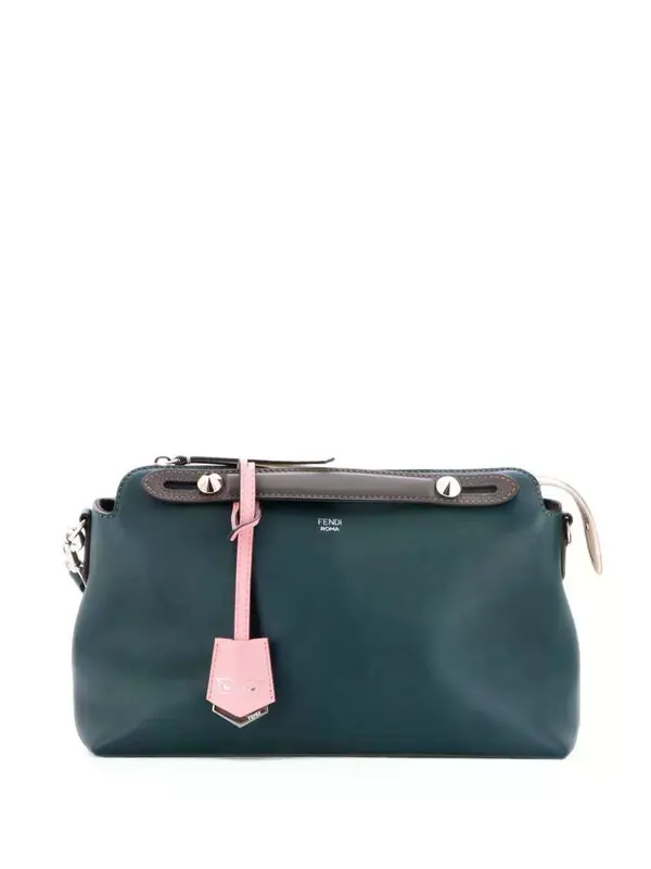Fendi Monster The Way Leather Small Satchel - Green