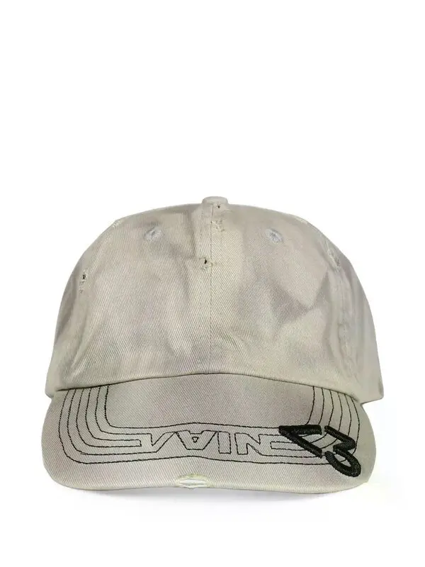 VAIN 3 Distressed Logo-embroidered Cap