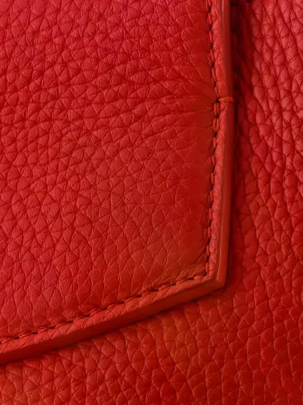 LOUIS VUITTON Capucines Bag Leather Mm Satchel