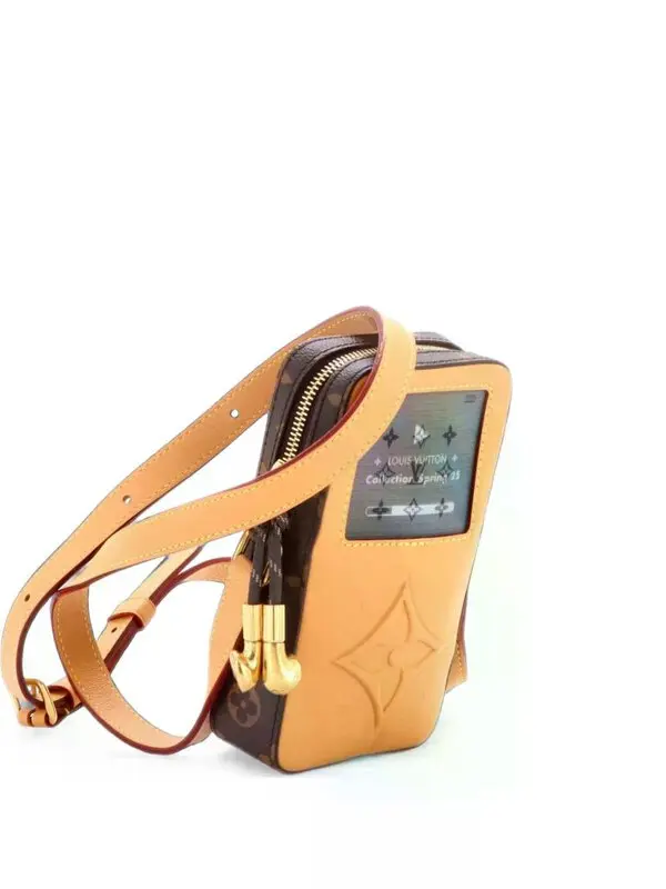 LOUIS VUITTON Music Player Wearable Wallet Monogram Canvas And Leather Crossbody Bag - Brown
