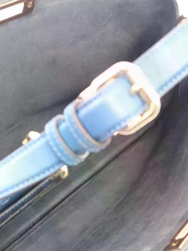 Fendi Peekaboo Satchel Bag - Blue