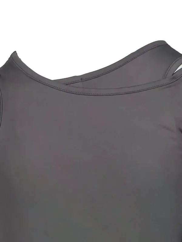 VIVAMUS Layered Cold-shoulder Top