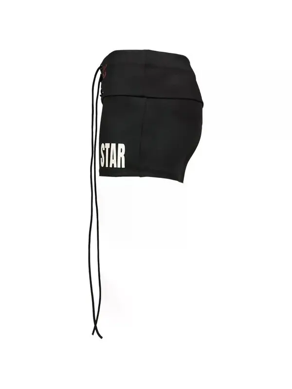 ANOMALIES DEPARTMENT Lace-up Logo-print Shorts