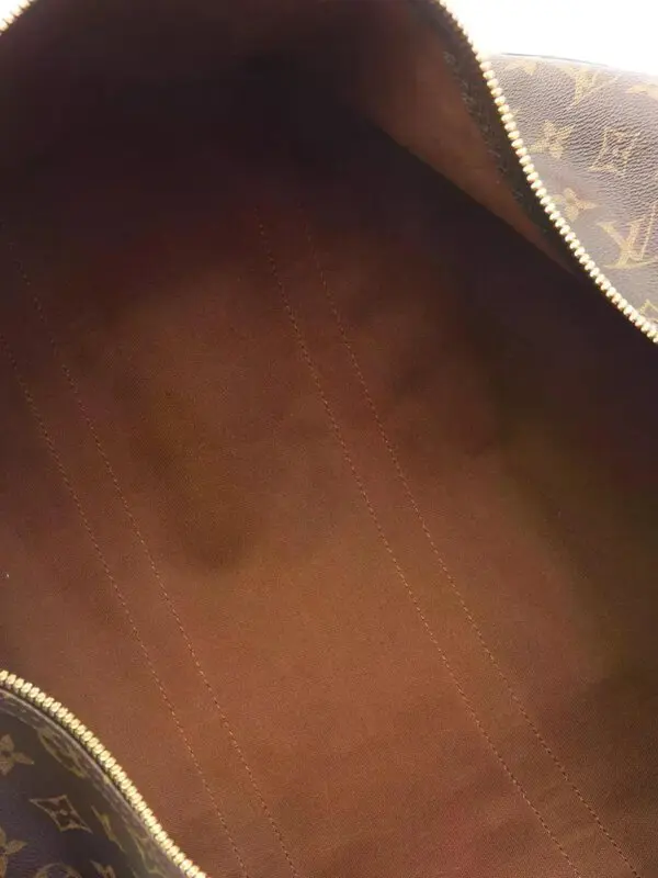 LOUIS VUITTON Monogram Keepall Luggage Bag - Brown