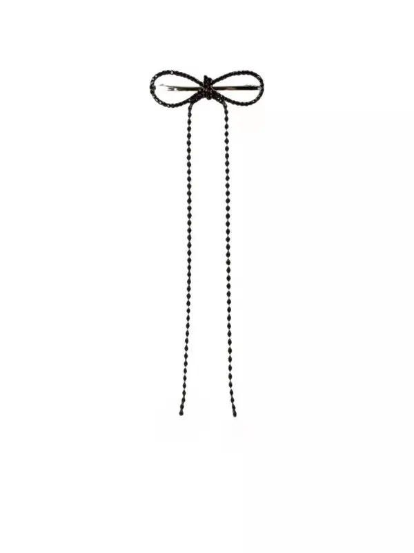 YELLOWSWALLOW Bow Stone-embellished Hair Clip