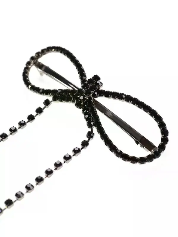 YELLOWSWALLOW Bow Stone-embellished Hair Clip