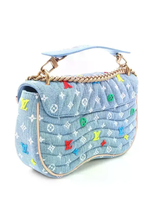 LOUIS VUITTON Monogram Quilted Denim Shoulder Bag