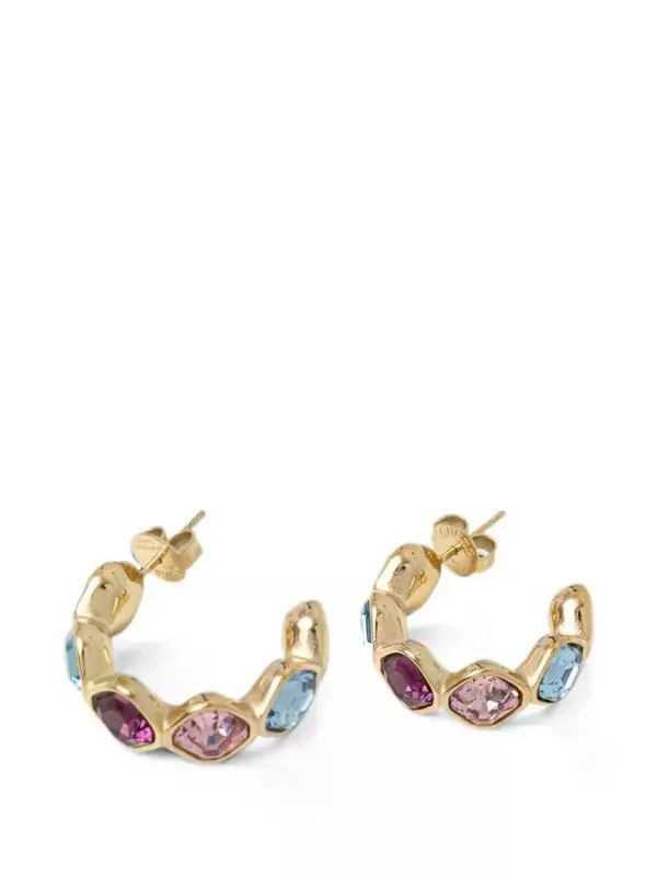 Guess Crystal-embellished Hoop Earrings