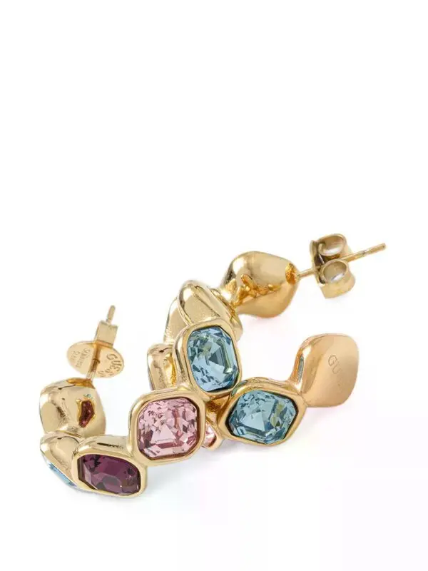 Guess Crystal-embellished Hoop Earrings