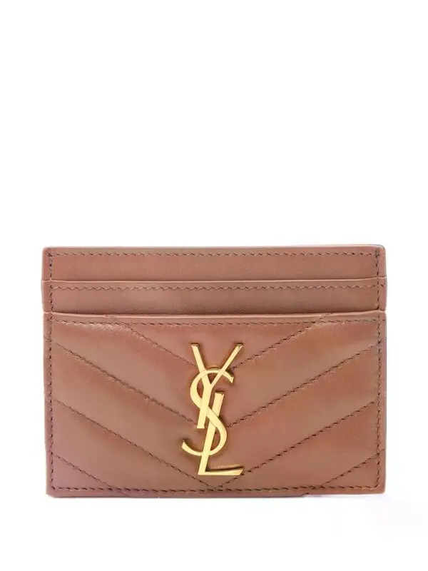 Saint Laurent 2020s Monogram Quilted Card Case