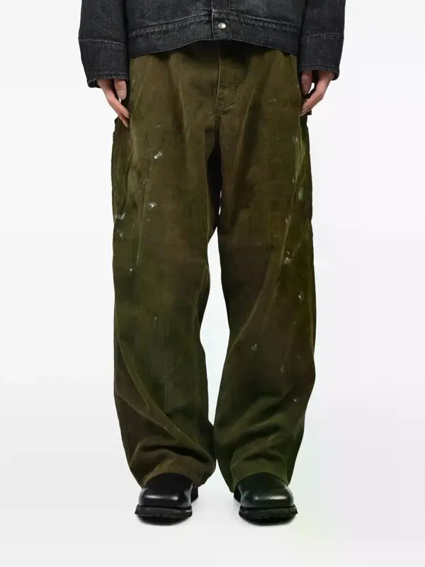 SWJP Paint-splatter Corduroy Trousers