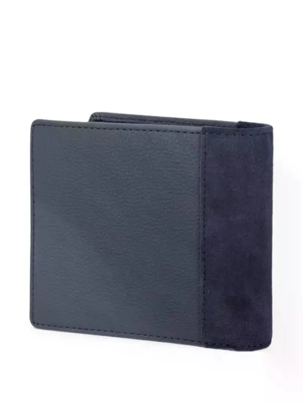 Paul & Shark Suede-panelled Bifold Wallet