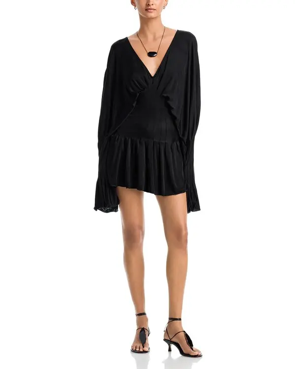 AYA MUSE Alta Plunging V-neck Mini Dress