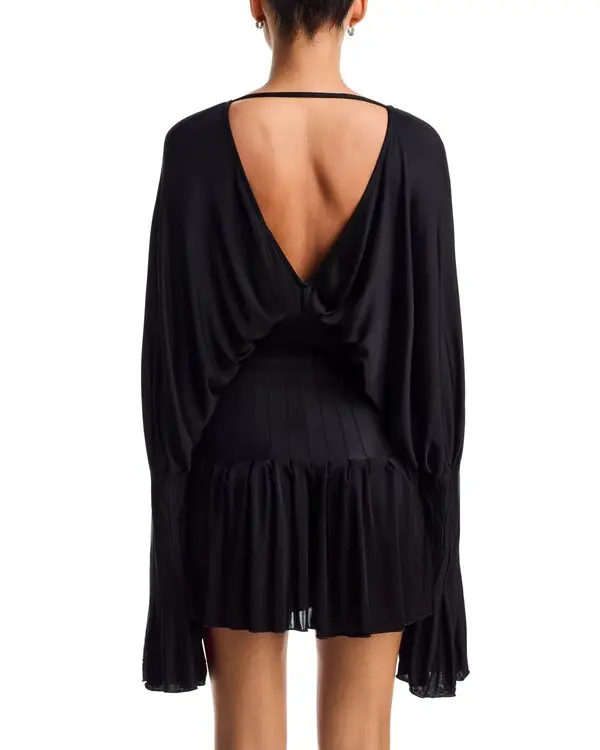 AYA MUSE Alta Plunging V-neck Mini Dress