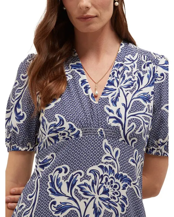 HOBBS LONDON Petites Sidonie Floral Midi Dress