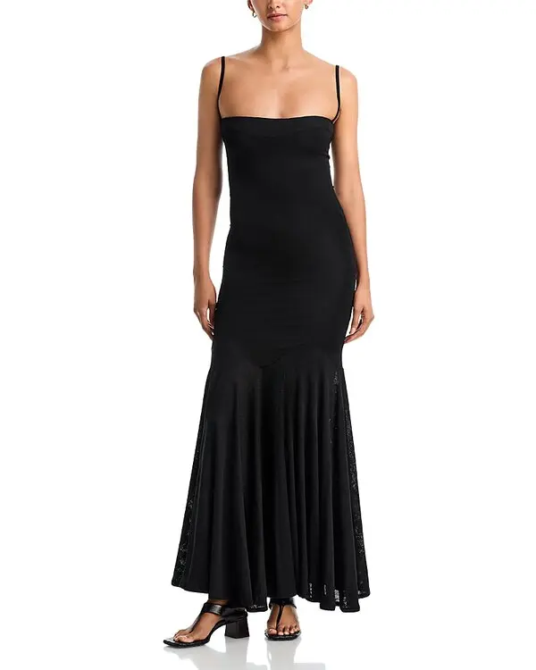 AYA MUSE Zory Mermaid Hem Stretch Jersey Maxi Dress