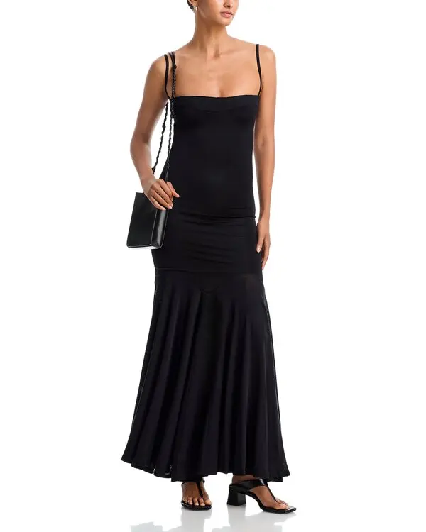 AYA MUSE Zory Mermaid Hem Stretch Jersey Maxi Dress
