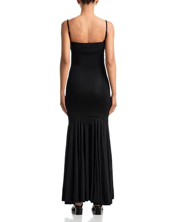 AYA MUSE Zory Mermaid Hem Stretch Jersey Maxi Dress
