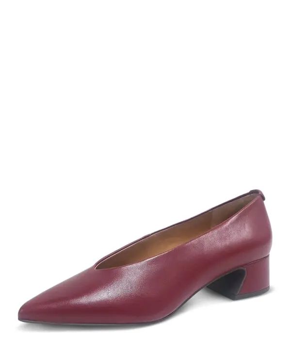 KENNETH COLE Galleria Leather Pumps - Maple Leather