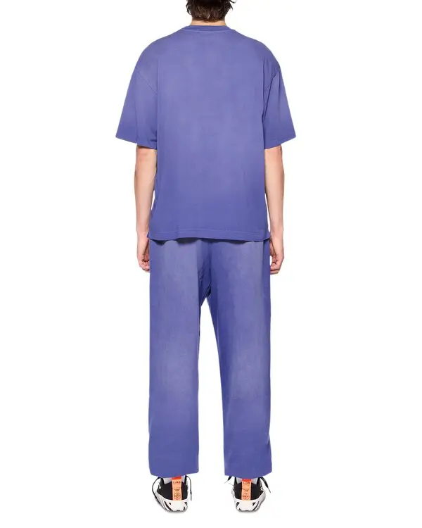 Off-White Cotton Diagonal Logo Garment Wash T-shirt