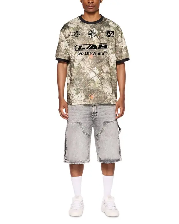 Off-White Ringer Logo Graphic Jersey T-shirt