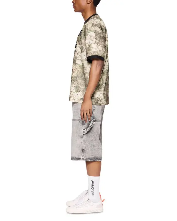 Off-White Ringer Logo Graphic Jersey T-shirt