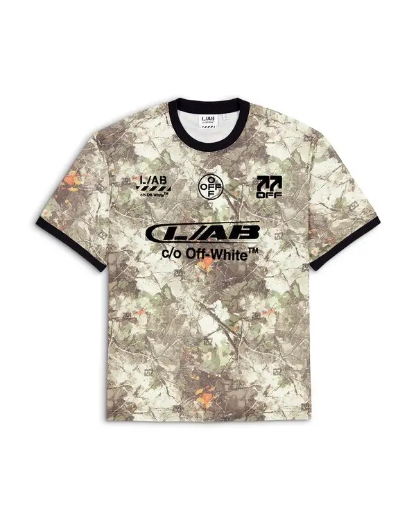 Off-White Ringer Logo Graphic Jersey T-shirt